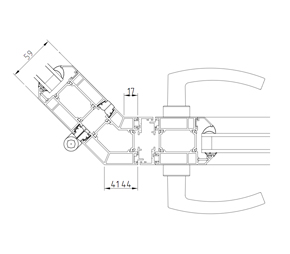 Download 135 degree corner post